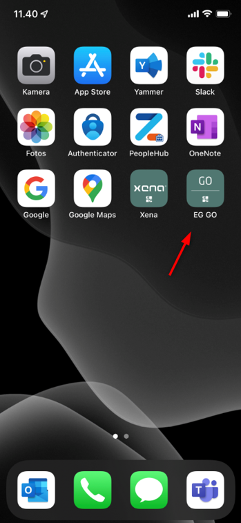 Log in to EG Xena apps